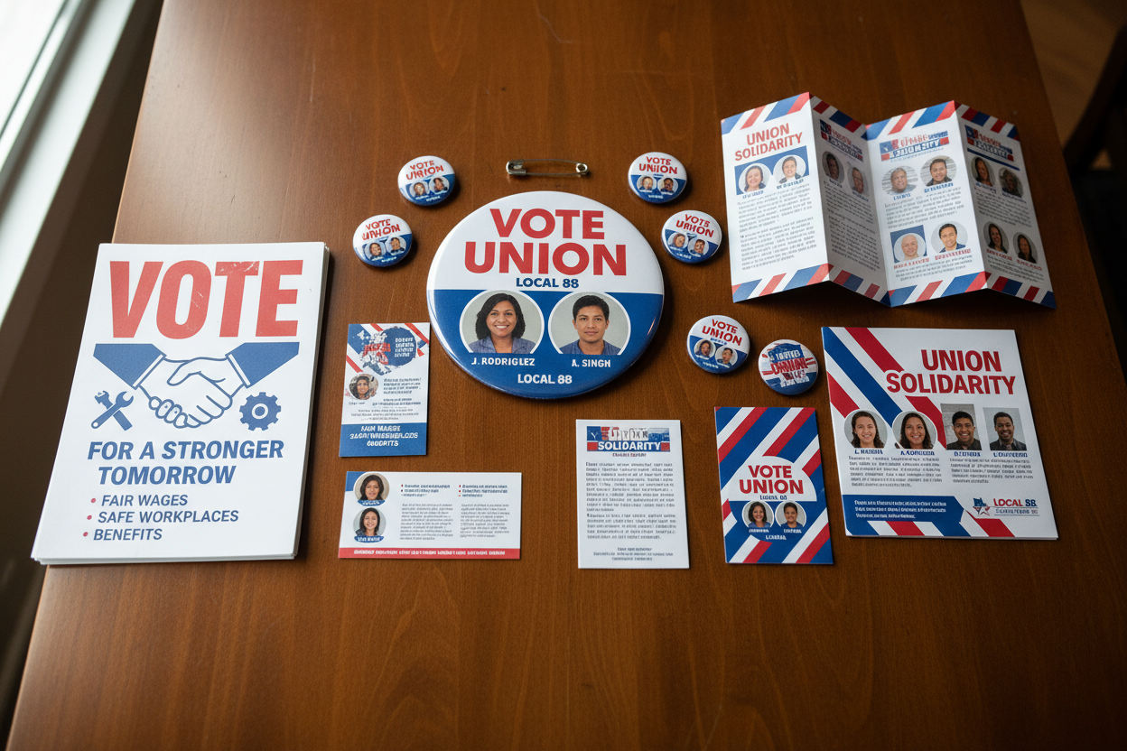 Union Election Print Materials | Dr. Don’s Print Lab