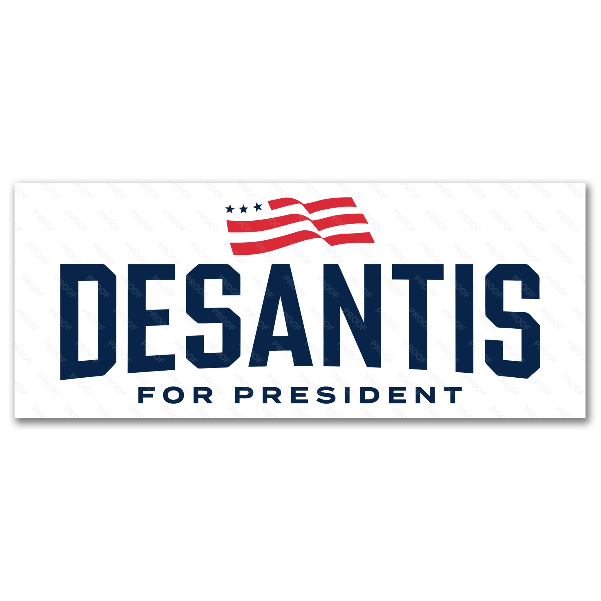 Ron Desantis President 2024 White Bumper Sticker / RD24-BS-502 ...