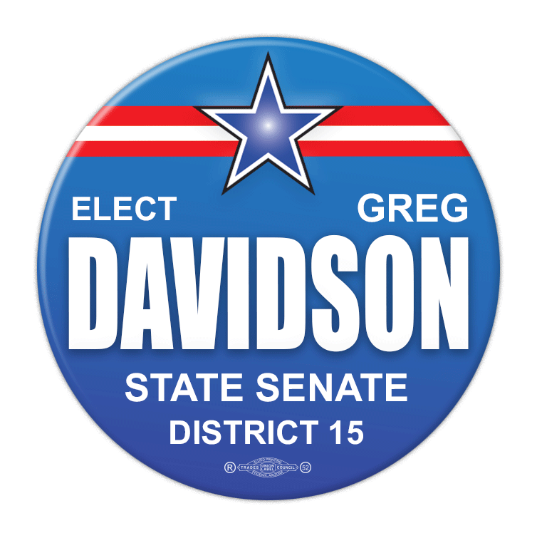 Political Campaign Button Template - PCB-125 – Buttonsonline