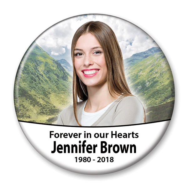 Memorial Photo Button Template - 325 – Buttonsonline