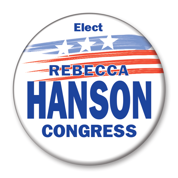 Political Campaign Button Template - PCB-120 – Buttonsonline
