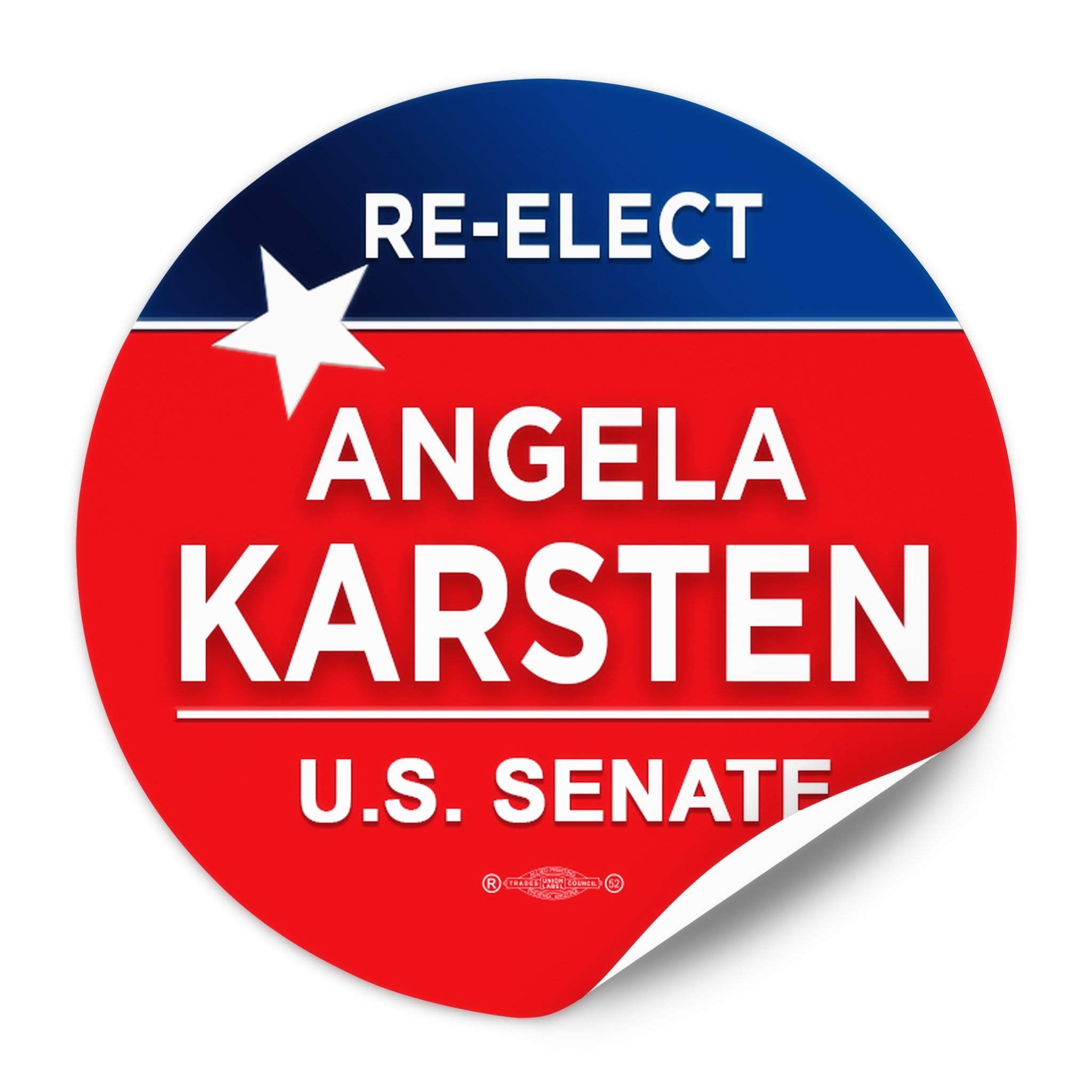 Political Campaign Sticker Template - PCS-102 – Buttonsonline
