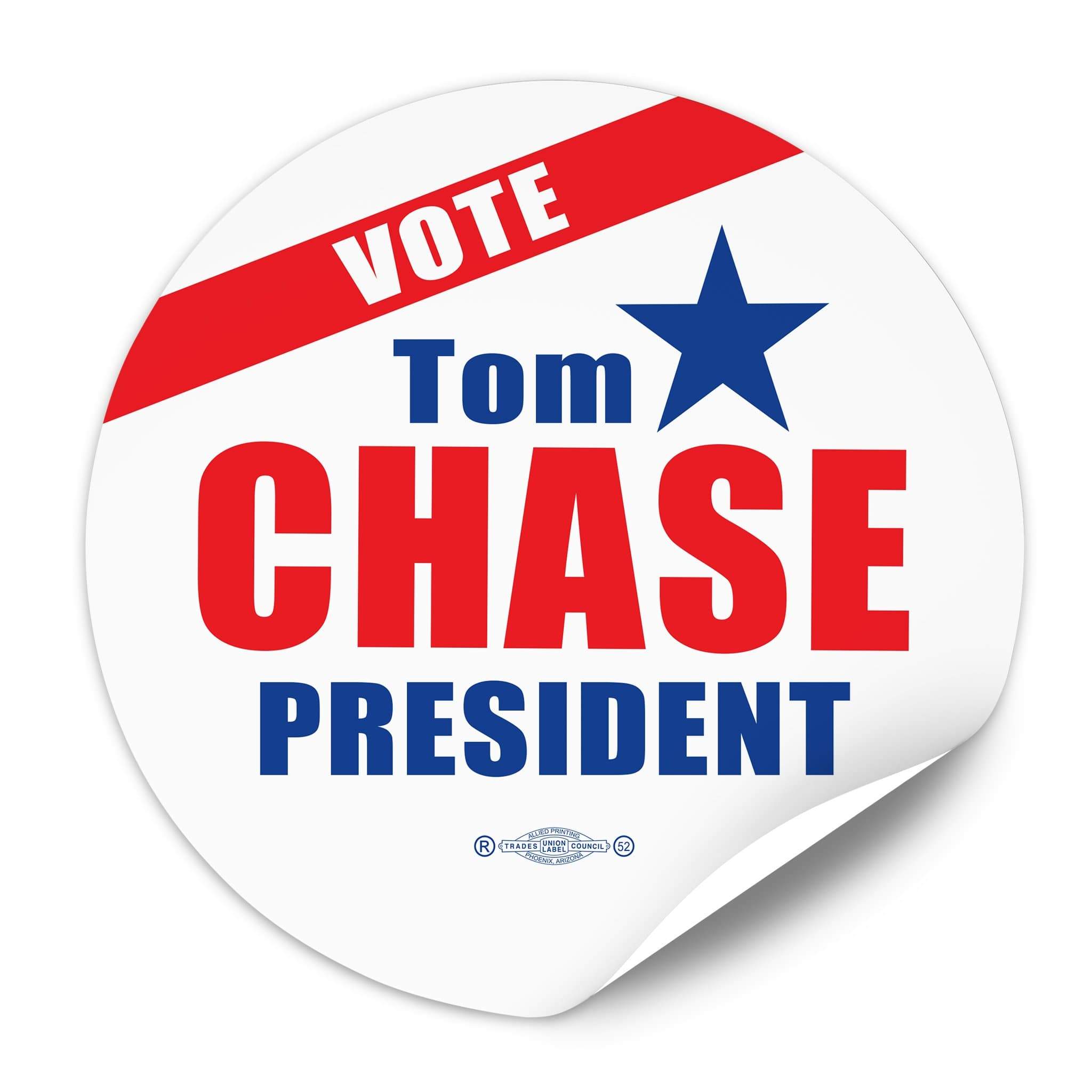 Political Campaign Sticker Template - PCS-104 – Buttonsonline