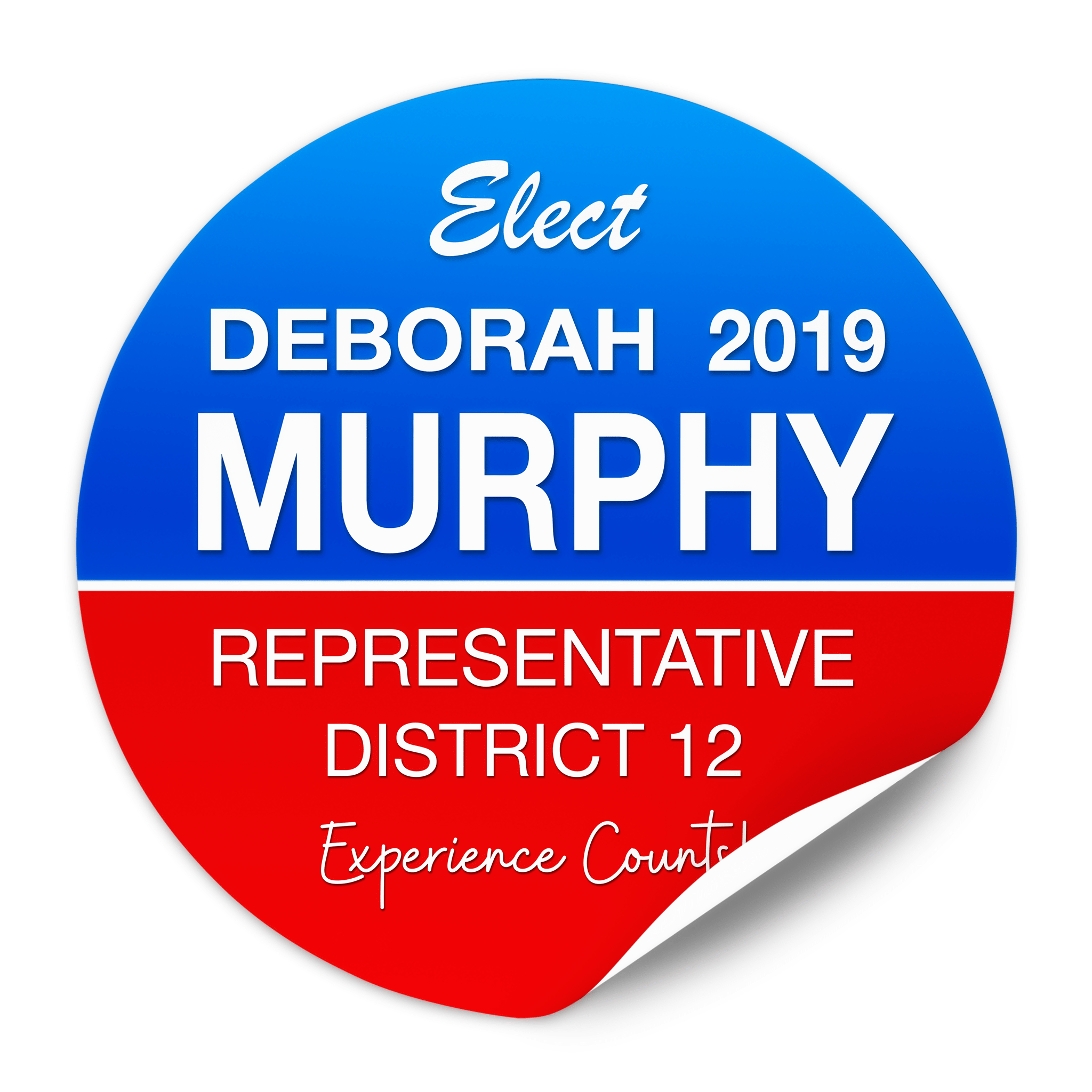 Political Campaign Sticker Template - PCS-111 – Buttonsonline