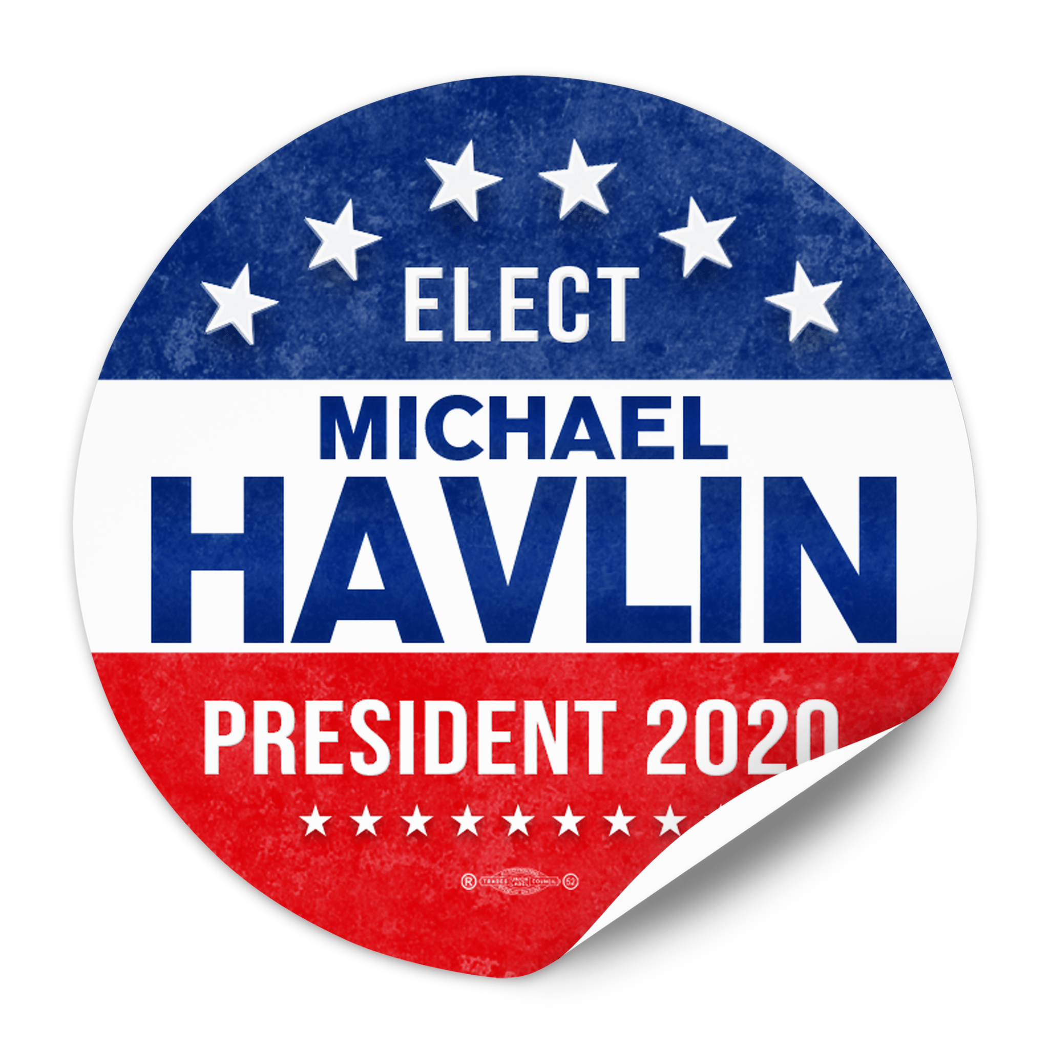 Political Campaign Sticker Template - PCS-113 – Buttonsonline