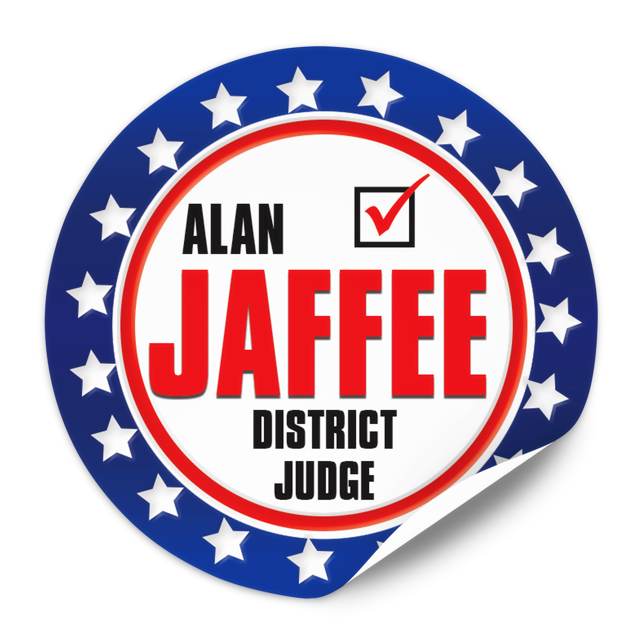 Political Campaign Sticker Template - PCS-119 – Buttonsonline