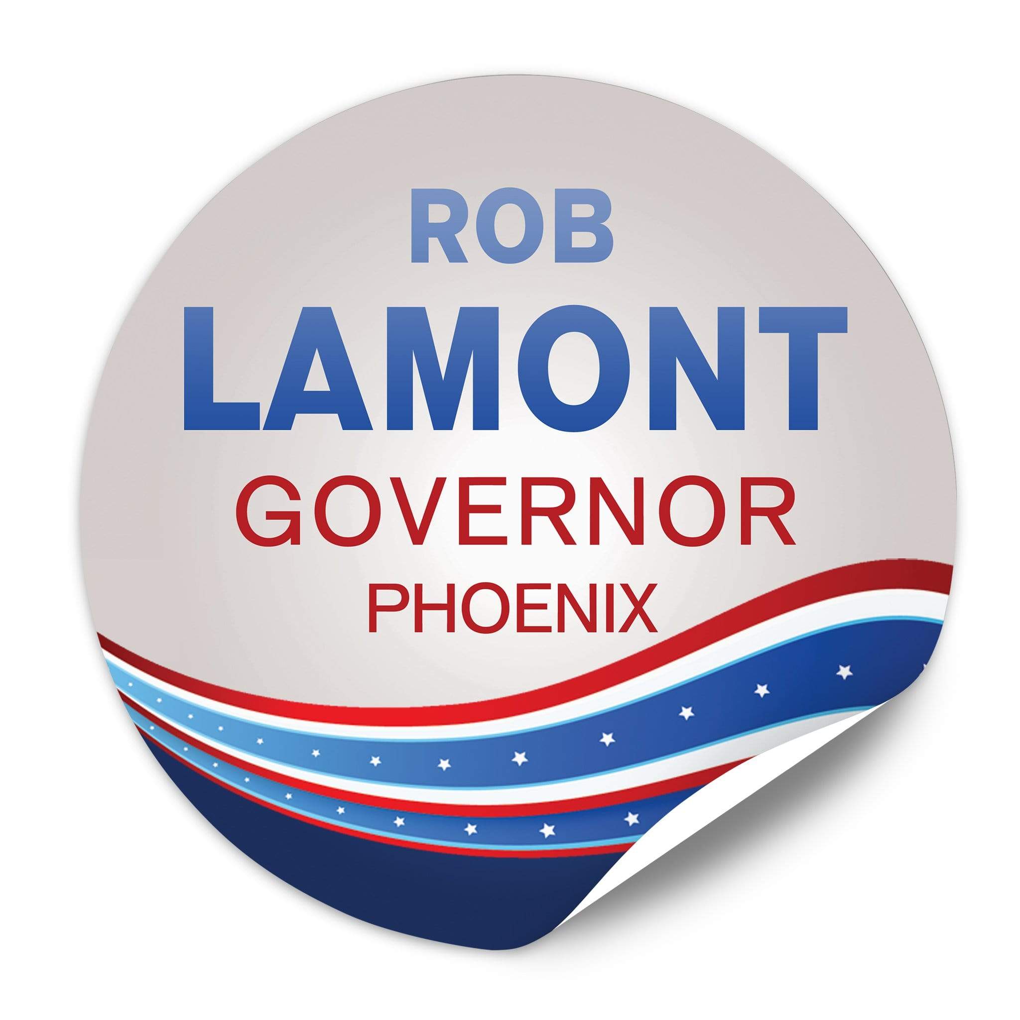 Political Campaign Sticker Template - PCS-122 – Buttonsonline